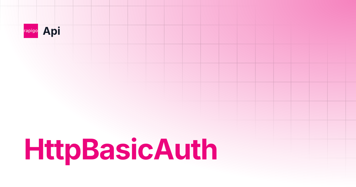 HttpBasicAuth | Api
